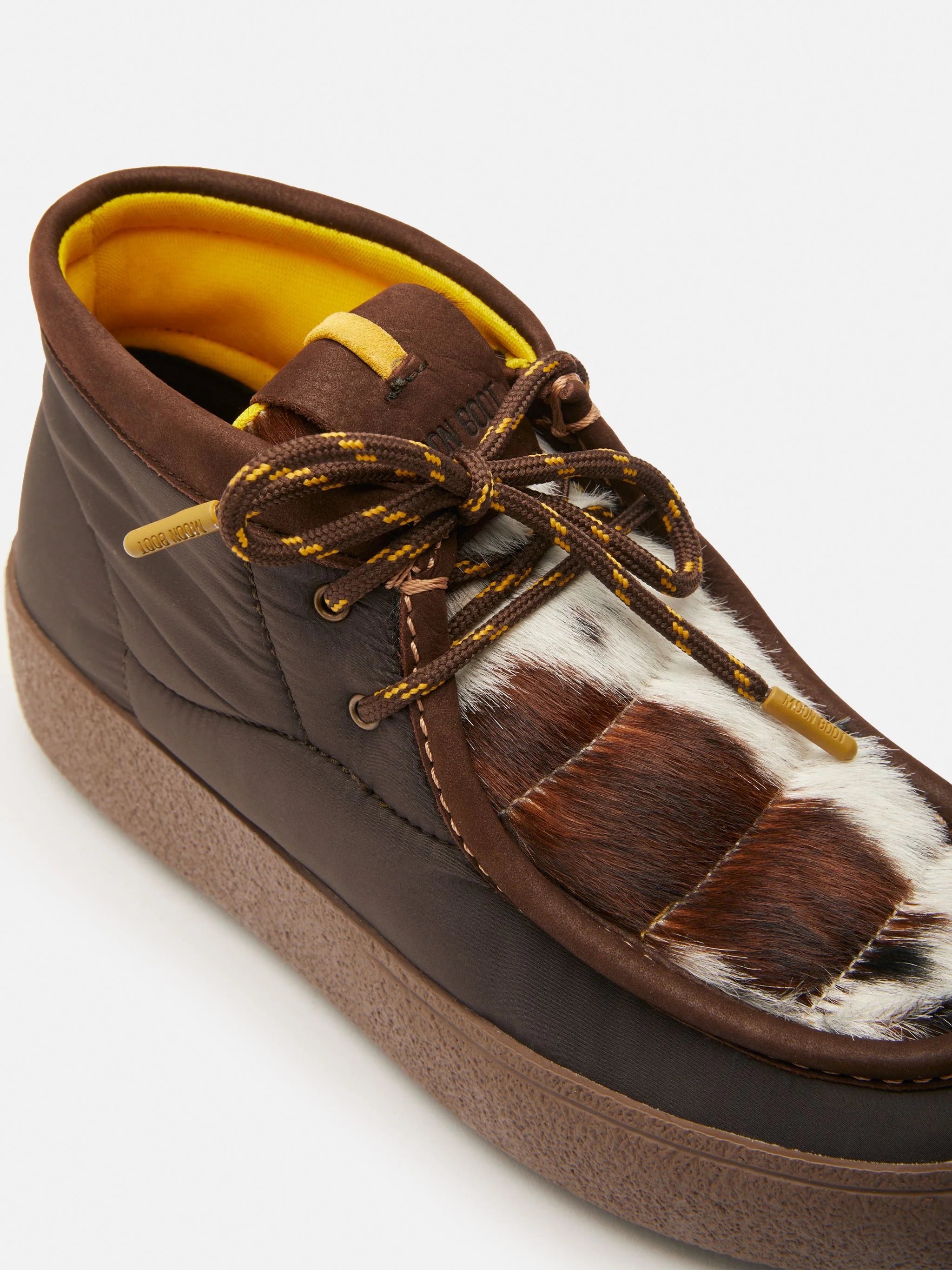 MOON BOOT MTRACK WALLABY MID PONY (BROWN/COW PRINT, SIZE 41)
